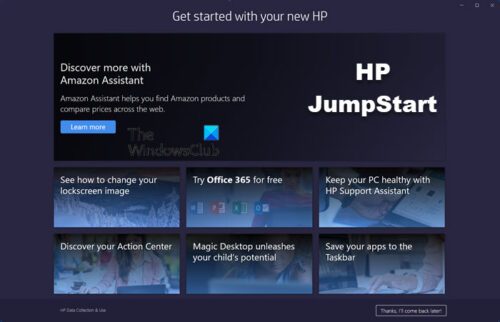 How to use HP JumpStart on Windows 11/10