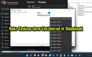 How to display Name in Windows Taskbar in Windows 11/10