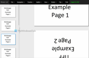Free Multipage TIFF Viewer software and online tools for Windows PC
