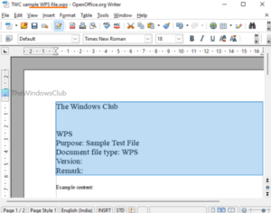 How to open .WPS Works Files on Windows 11/10