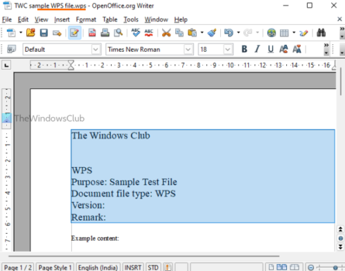 How to open .WPS Works Files on Windows 11/10