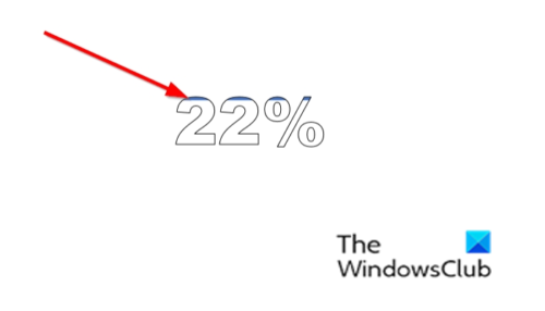 How to fill an area of Text or Shape by a percentage in PowerPoint