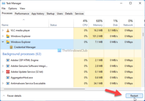 Credential Manager: UI Host is not responding RDP error
