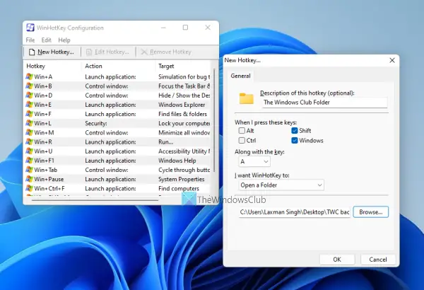 Comment Ouvrir Un Dossier Avec Un Raccourci Clavier Dans Windows 11/10 ... Comment Ouvrir Un Dossier Avec Un Raccourci Clavier Dans Windows 11/10 ...