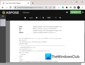 How to view EML files in Windows 11/10