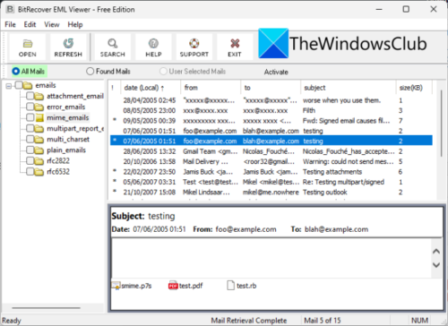 How to view EML files in Windows 11/10