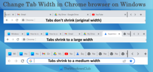 How to change Tab Width in Chrome browser on Windows 11/10