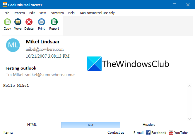 How to view EML files in Windows 11/10