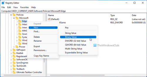 How to enable or disable Surf game in Microsoft Edge