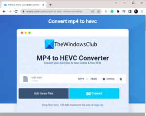 How to convert MP4 to HEVC in Windows 11/10