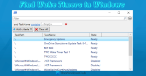 How to find Wake Timers in Windows 11/10