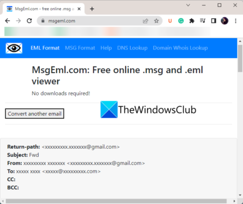 How to view EML files in Windows 11/10