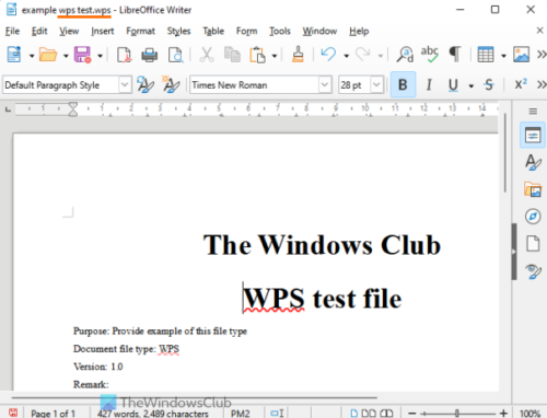 How to open .WPS Works Files on Windows 11/10