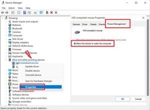 How to Block or Allow Keyboard or Mouse to wake Computer