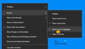How to remove Bing Image from Search Bar on Windows 11/10