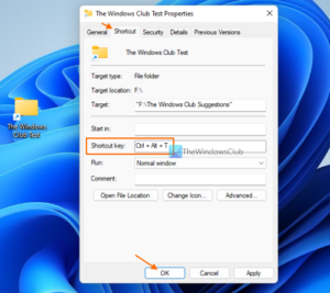 How to Open Folder with Keyboard Shortcut in Windows 11/10