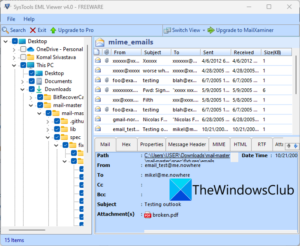How to view EML files in Windows 11/10