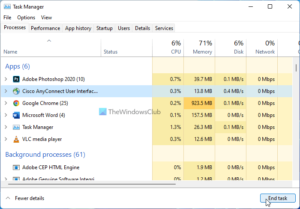 VPN Agent Service (vpnagent.exe) High CPU or Data usage