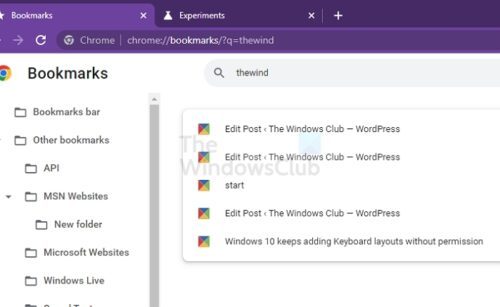 How to search Chrome bookmarks, history and settings from address bar
