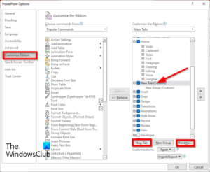 How to create menu tabs in PowerPoint
