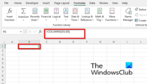 How to use the Column and Columns functions in Excel