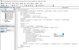 How to reverse a list in Excel