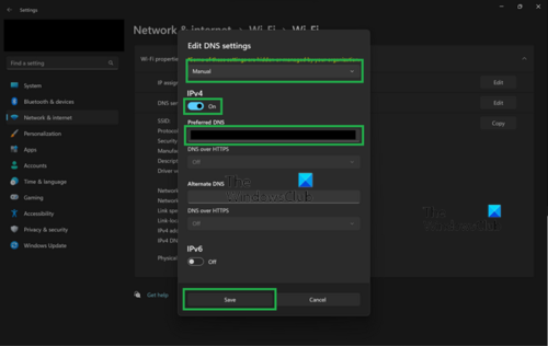 How to enable DNS over TLS in Windows 11