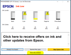 Epson printer Product Status Messages and Errors [Fixed]