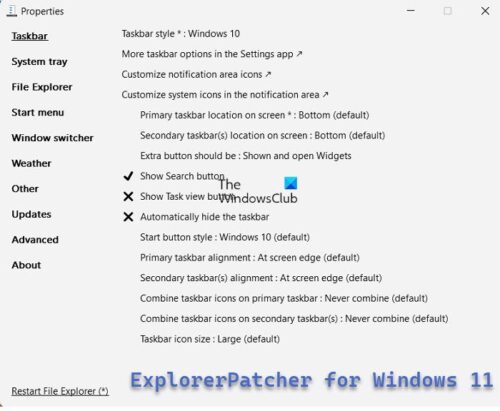 Best free Taskbar Customization software for Windows 11/10