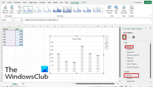 How to create a Lollipop Chart in Excel