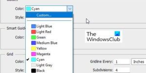 How to change Guides Color and Style in Photoshop and Illustrator