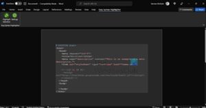 How to insert Code Blocks and Commands in Microsoft Word