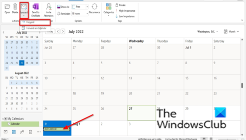 How to attach Calendar Invite to an email in Outlook