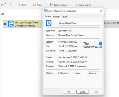 MicrosoftEdgeCP.exe High CPU and Memory usage