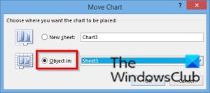 How to move and resize a Chart in Excel