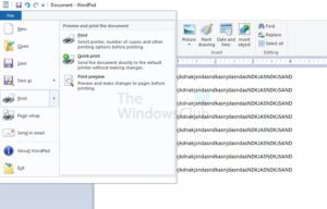 Word documents not printing correctly or properly