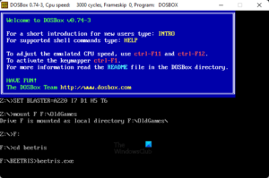 How to run old DOS Programs in Windows 11/10