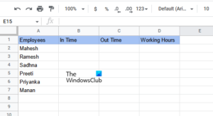 How to calculate Time in Google Sheets