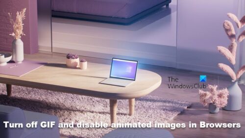 Turn off GIF and disable animated images in web browser