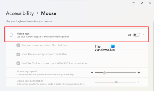 Mouse pointer moves when pressing Arrow keys [Fixed]
