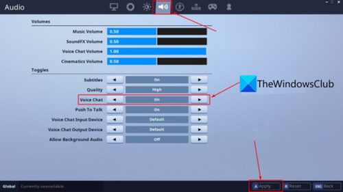 Fortnite Voice Chat not working on PC [Fix]