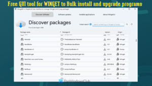 WingetUI GUI tool helps Bulk Install, Uninstall, Update Programs