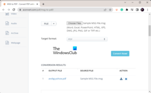 How to convert MSG to PDF in Windows 11/10