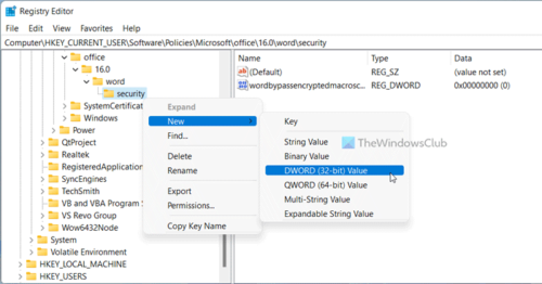 Force Microsoft Word to always scan Encrypted Macros before opening