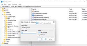 How to configure use of passwords for BitLocker removable drives