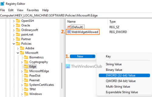How to disable Edge bar in Windows 11/10