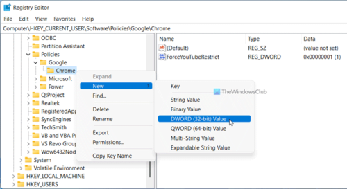 How to enforce YouTube Restricted Mode in Chrome