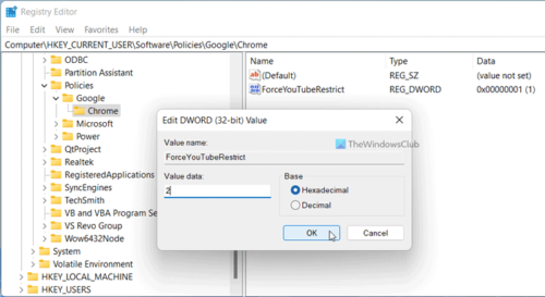 How to enforce YouTube Restricted Mode in Chrome