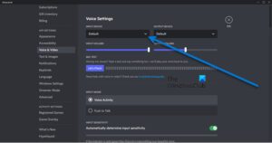 Discord automatically determines Input Sensitivity of Mic