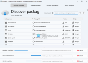 WingetUI GUI tool helps Bulk Install, Uninstall, Update Programs